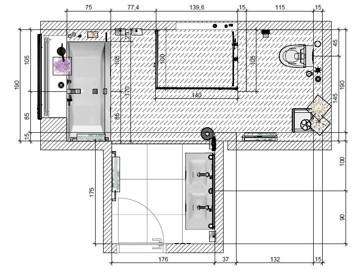 Realizace koupelny a WC Jana Masaryka | Dorint DG Centrum Realizace koupelny a WC Jana Masaryka | Dorint DG Centrum